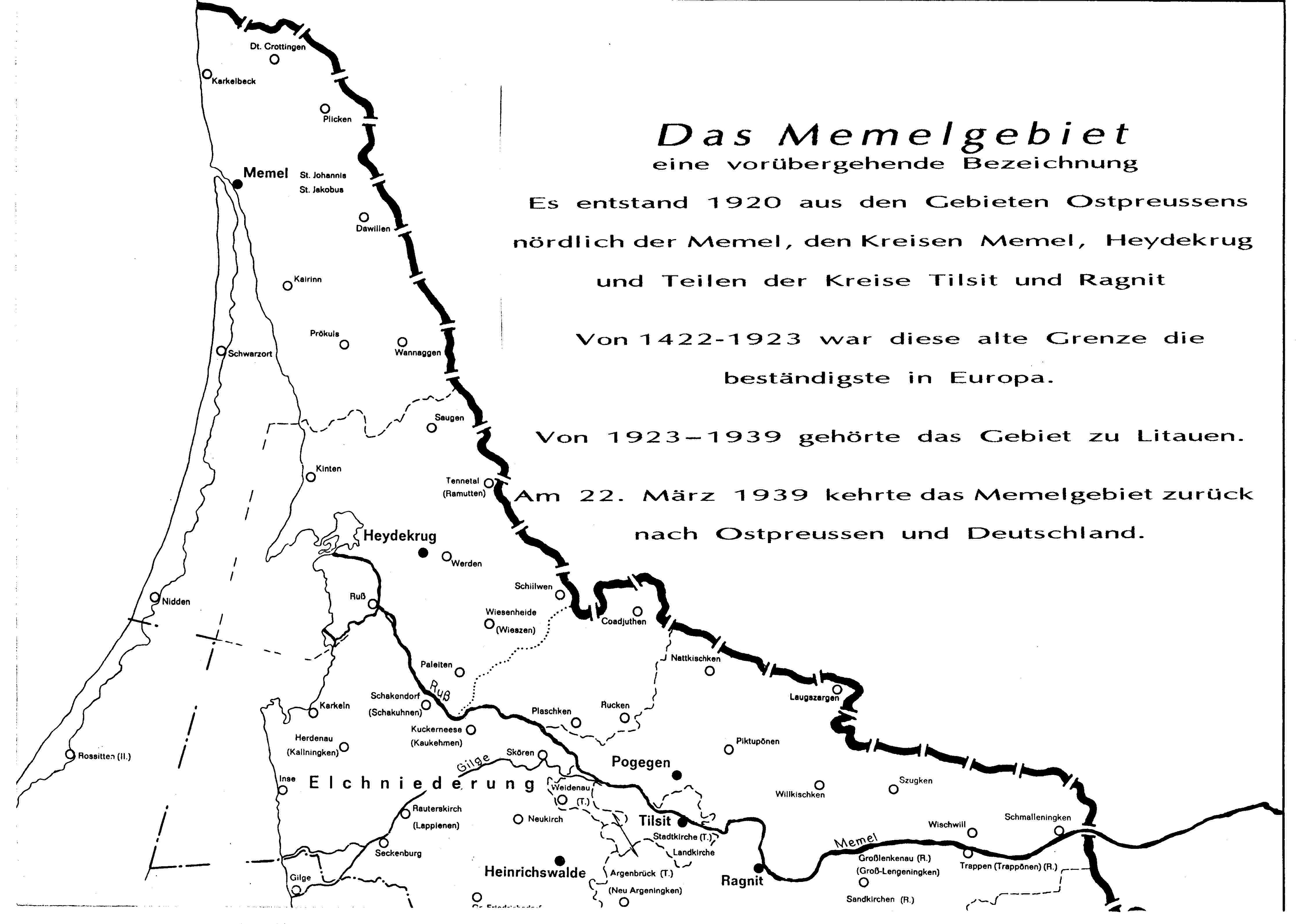 Memelland – Arbeitsgemeinschaft der Memellandkreise e.V.