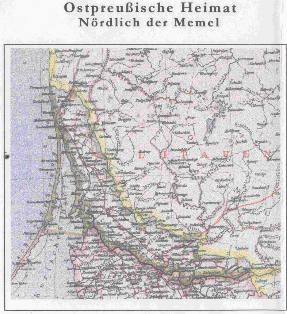 Memelland (farbig) – Arbeitsgemeinschaft der Memellandkreise e.V.